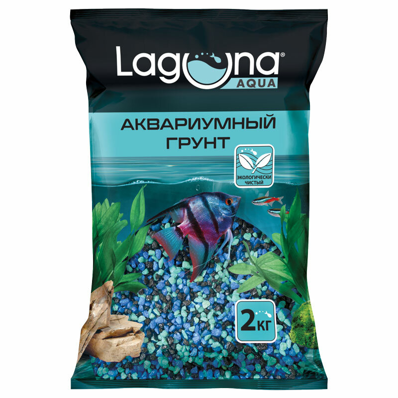 Laguna Грунт аквариумный Малахитовая шкатулка, 2-5мм, 2кг 2 кг