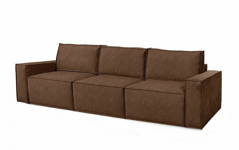 Диван-кровать Лофт 3 модуля Еврокнижка с наполнением независимый пружинный блок и комфортный слой из инновационной высокоэластичной пены Elax, ткань микровелюр 250/238
