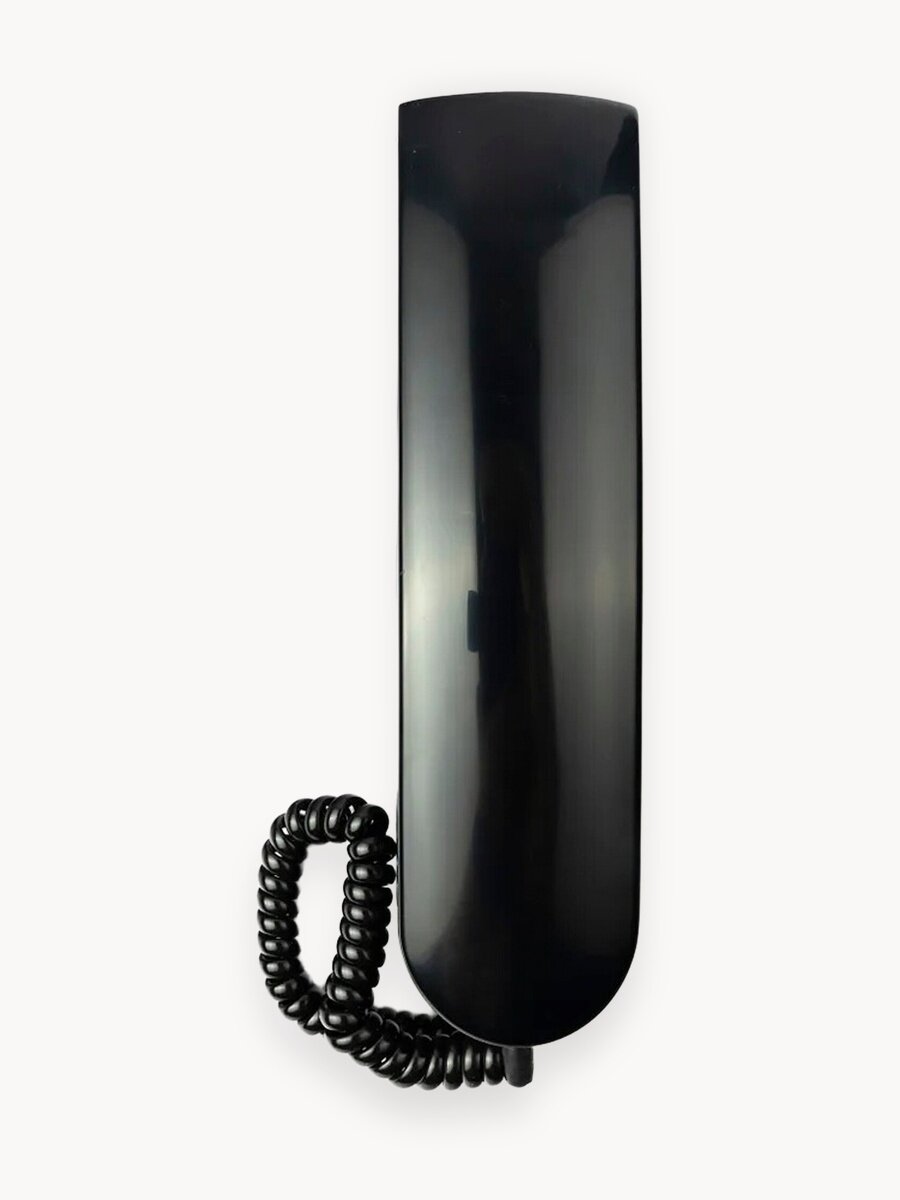 Трубка домофона переговорная Laskomex LM-8D (цифровая) черная глянцевая RAL9004