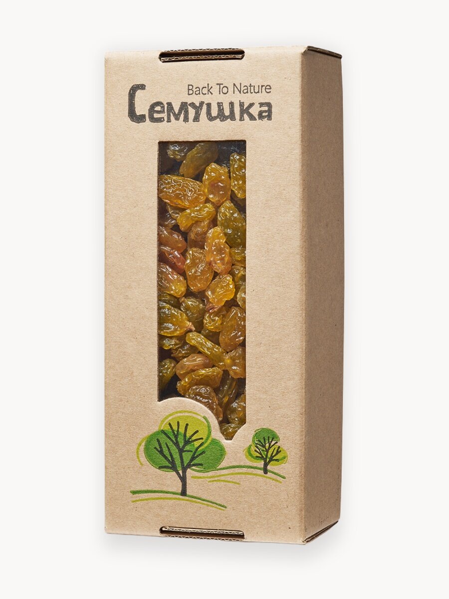 Изюм "Семушка" Back To Nature, сорт - Джамбо Голд, 500 грамм