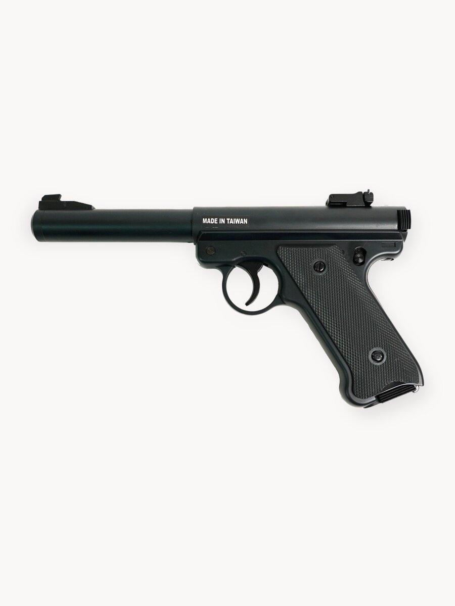 Страйкбольный пистолет KJW Ruger MK1 Gas GNB Black