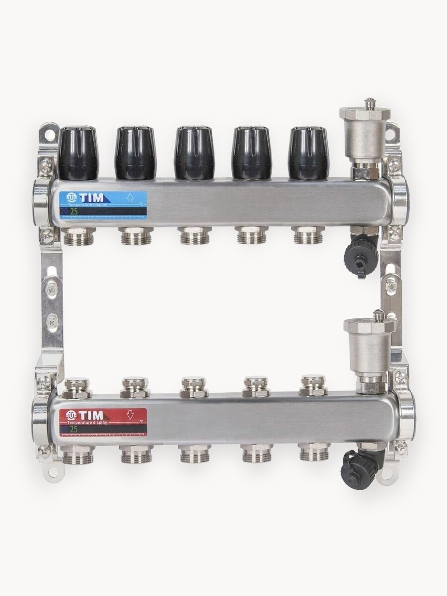 Коллекторная группа 5 контуров для радиаторов, TIM, KBS5005