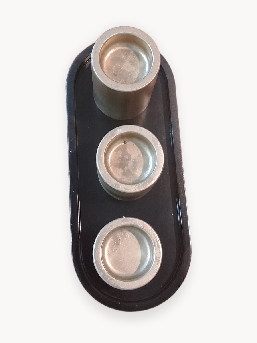 Набор свечей, подсвечников свечи кокосовый воск декор для дома золотые свечи