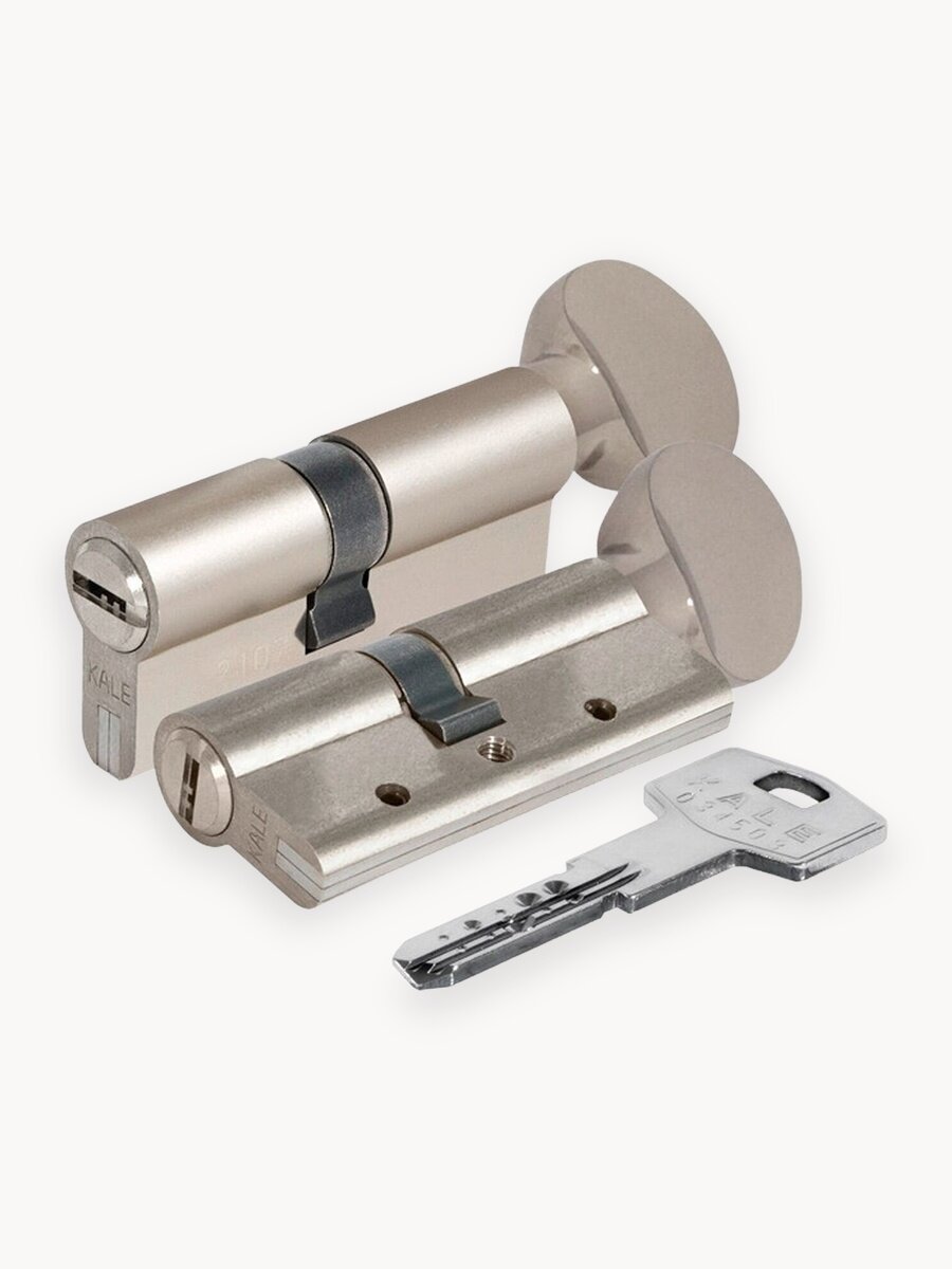 Цилиндр Kale Kilit 164 DBM-E/70 мм (30+10+30) ключ/вертушка никель