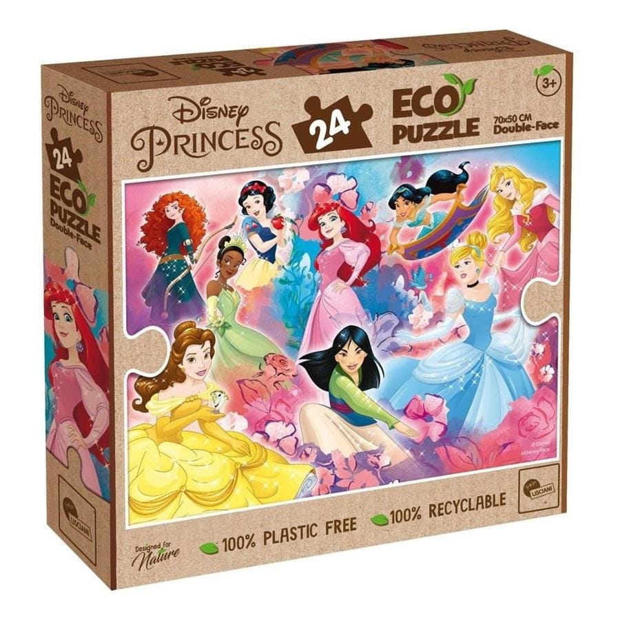 Пазл Lisciani Принцессы Disney, двусторонний, 24 элемента, 70x50 см