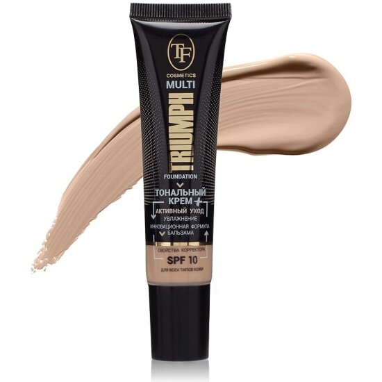 Тональный крем Триумф TF Multi Foundation SPF-10, тон 45 натуральный