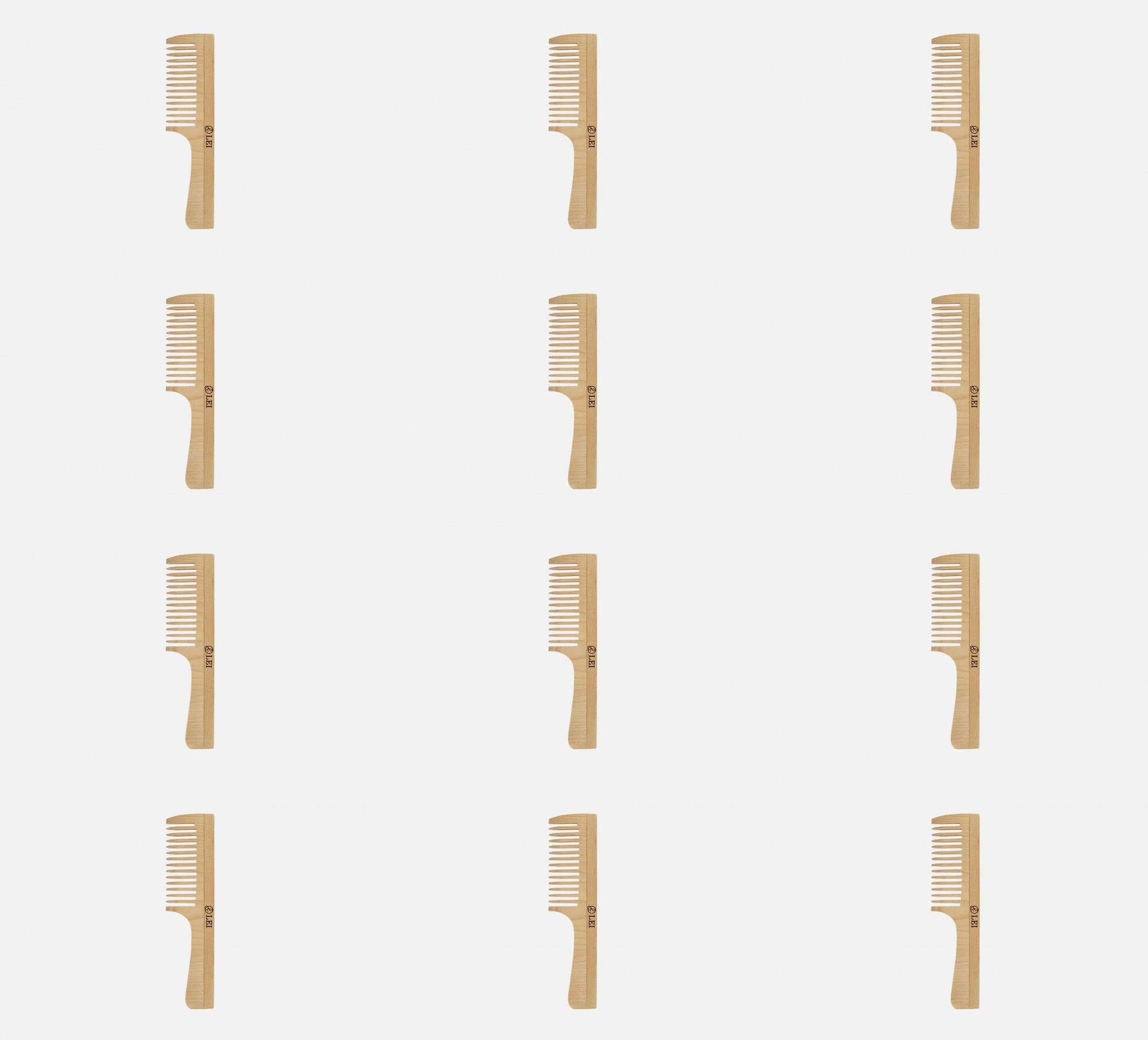 LEI Гребень для волос, 22 зубьев, 12 шт