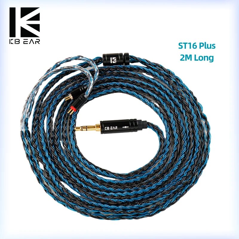 KBEAR ST16 Plus Crystal кабель для наушников Brown, QDC 3.5MM