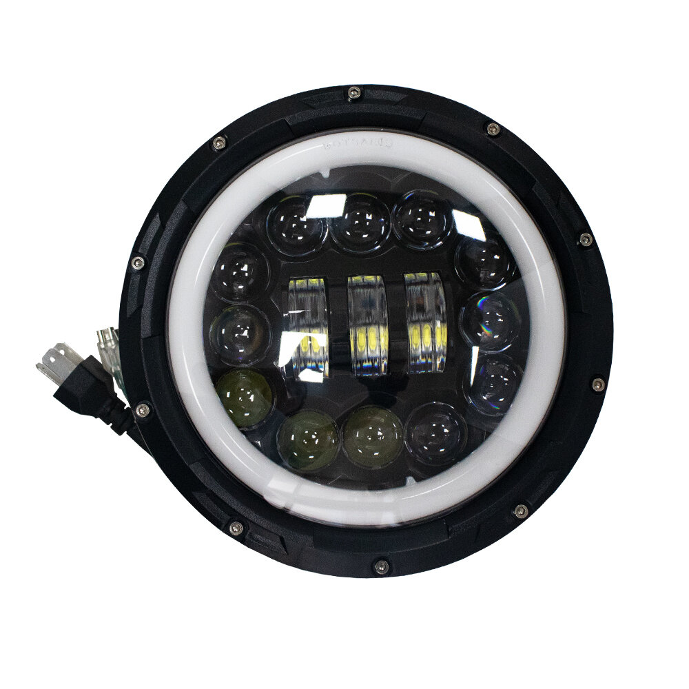 Светодиодная фара. Дальный/Ближний свет. 12/27V (177*177 mm) 7 дюймов 75 Вт (1 штука) (25435)