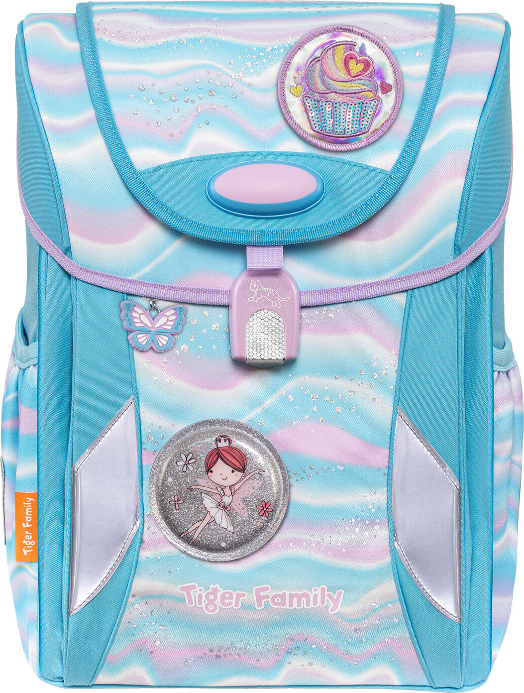 Ранец TIGER JOY FROZEN YOGURT, 20 л, ткань, на защелках, для девочек, 38 x 30 x 20 см-qi