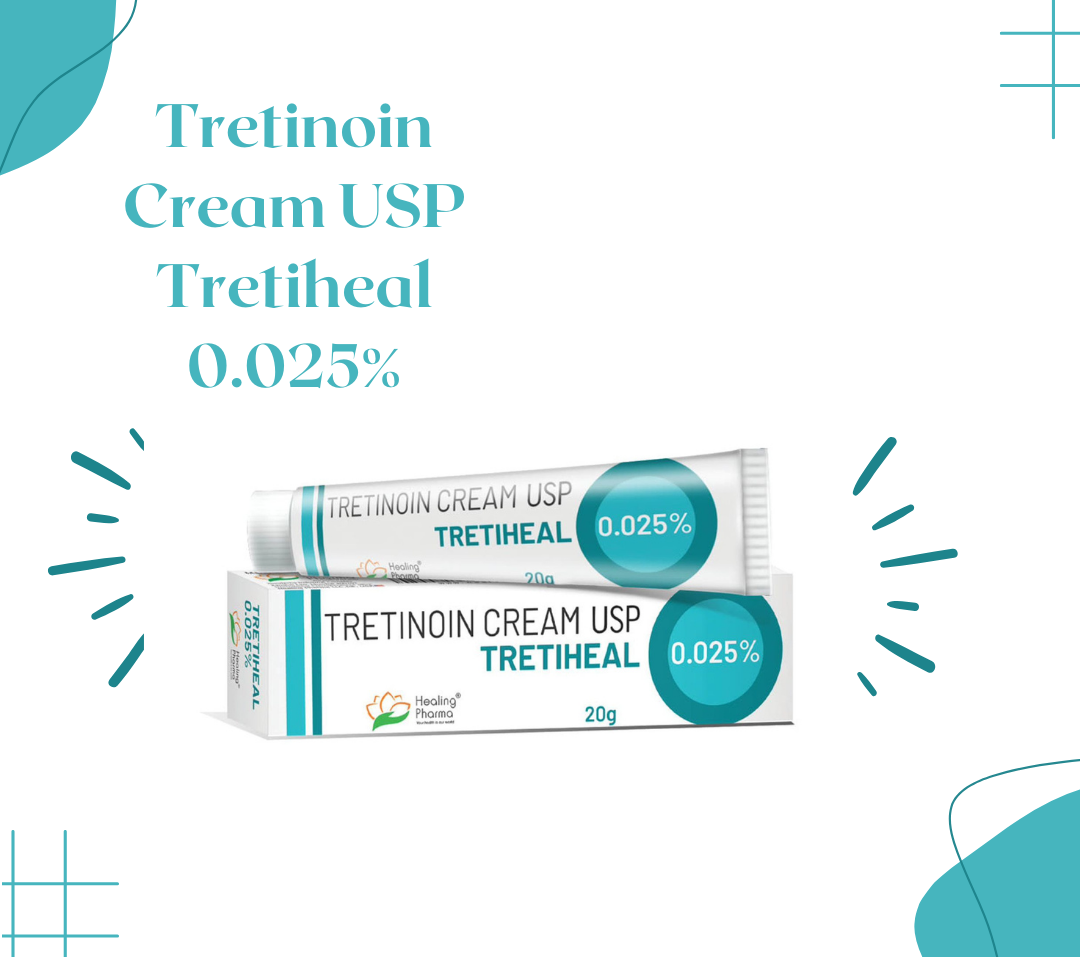 Крем Третиноин 0,025 % Tretinoin Cream USP 0.025% Healing Pharma, 20 г.