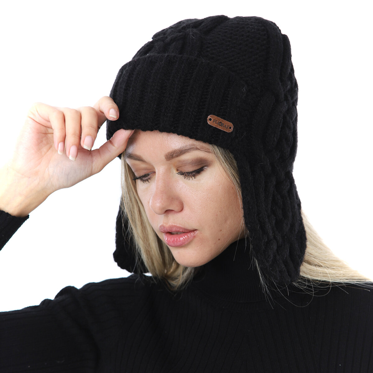 Шапка-ушанка для женщин