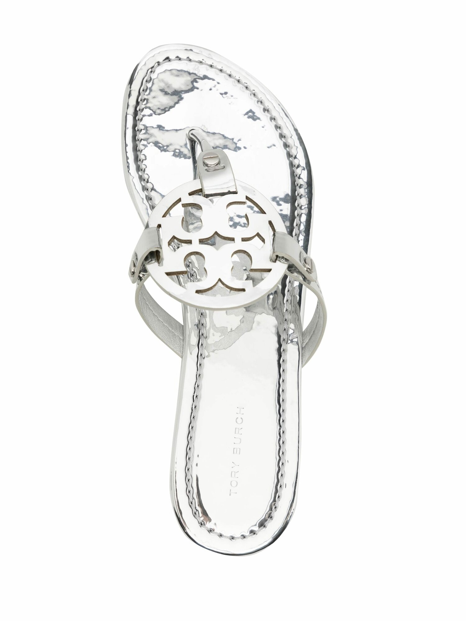 Шлёпанцы Tory Burch Miller metallic flip flop, размер 7 — фото 1