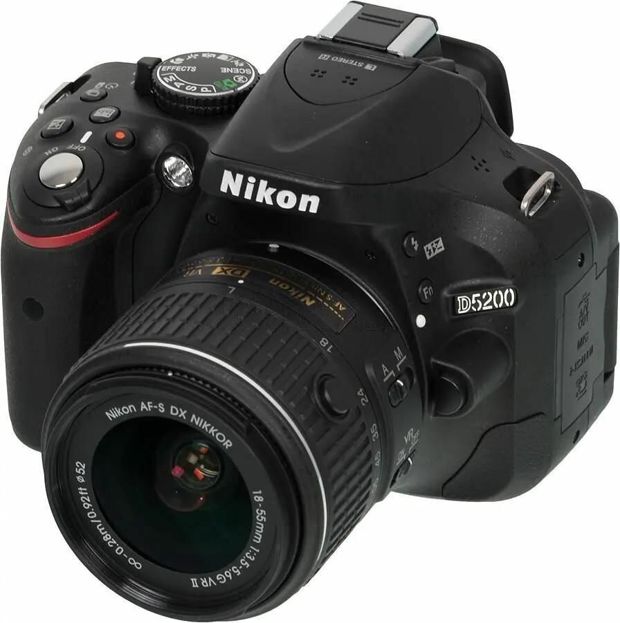 Фотоаппарат Nikon D5200 Kit AF-S DX NIKKOR 18-55mm f/3.5-5.6G VR II, черный