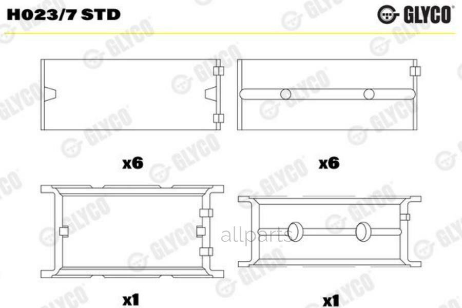 GLYCO H023/7 STD Вклад. корен. ком/кт STD