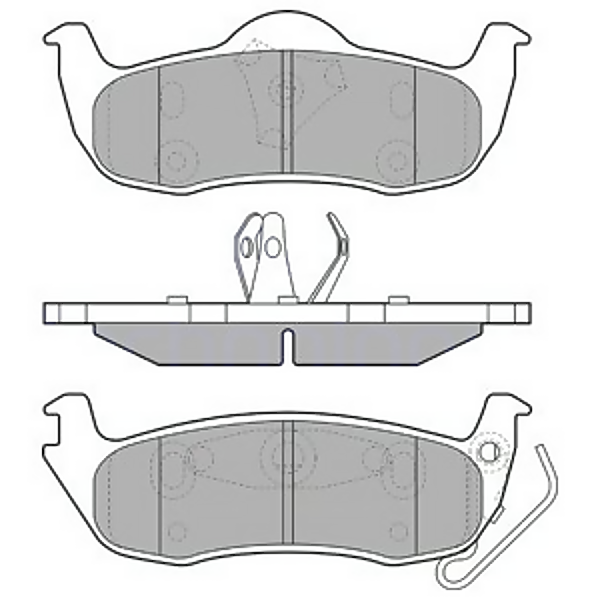 DELPHI LP1975 (05080871AA / 05080871AB / 440607S025) колодки тормозные дисковые commander, grand cherokee