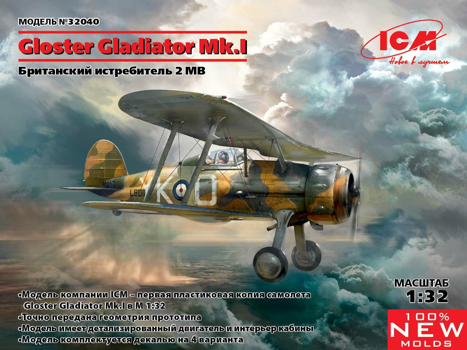 32040 Gloster Gladiator Mk.I, Британский истребитель IIМВ
