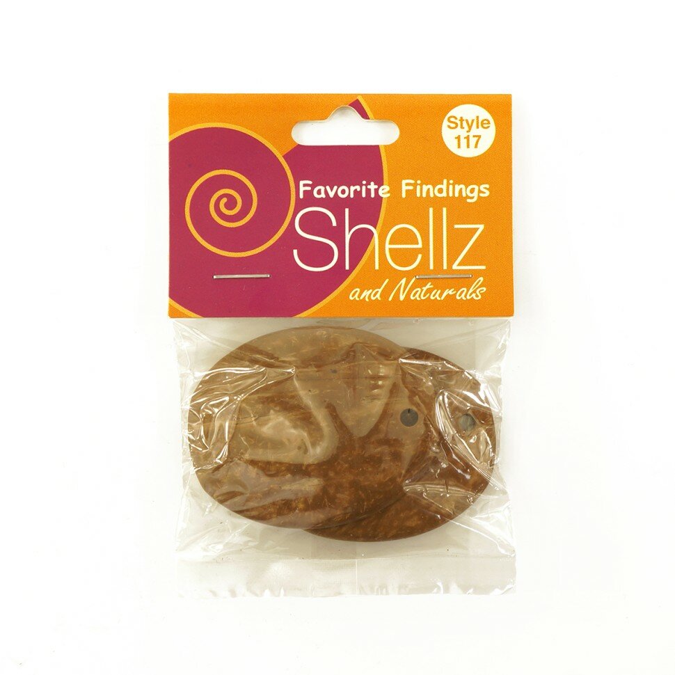 #1850 00117 Пуговицы "Shellz & Natural" Coconut Dangle Blumenthal Lansing 2 шт