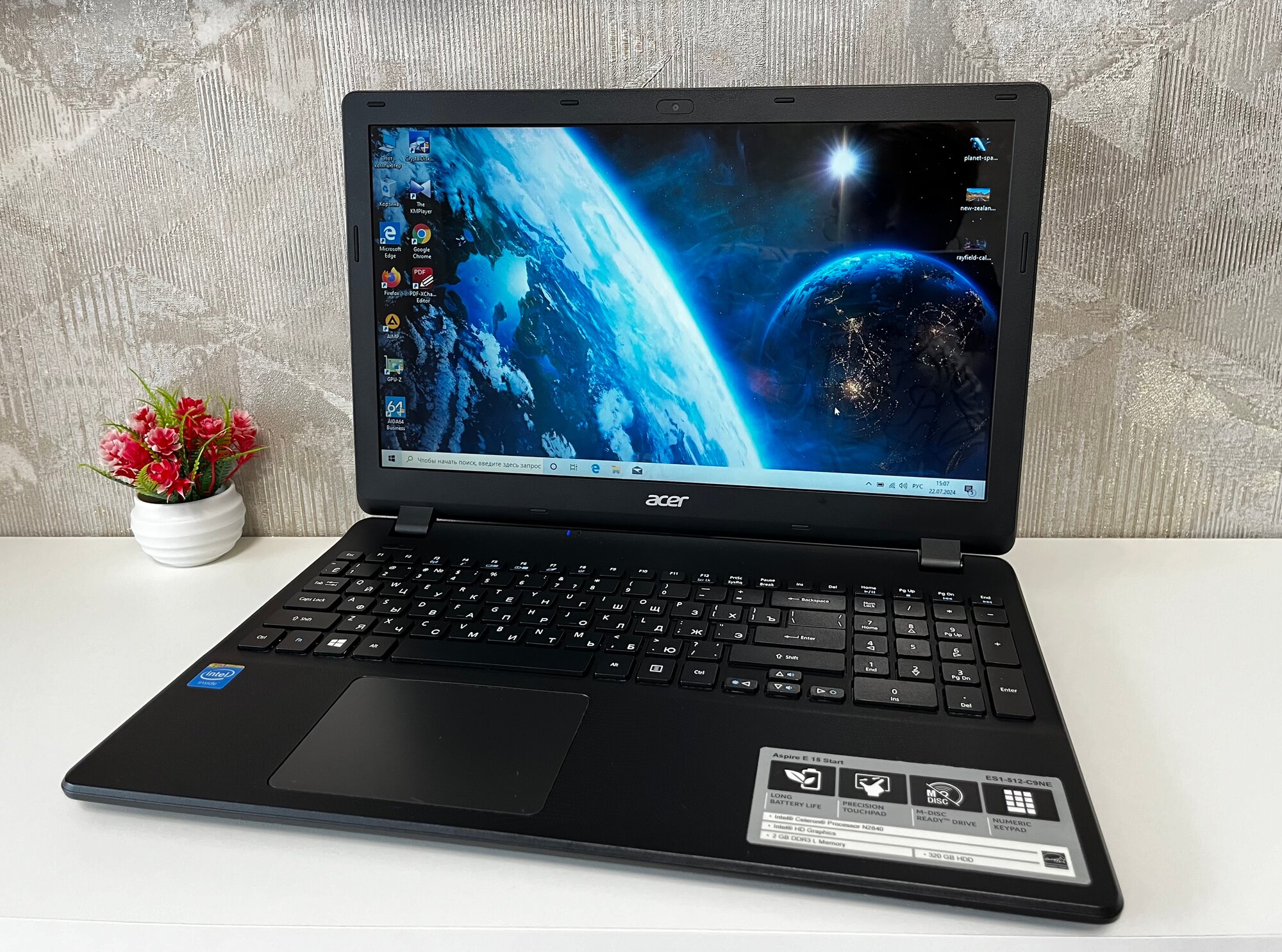 Ноутбук Acer для учёбы, SSD, Hdd 500Gb