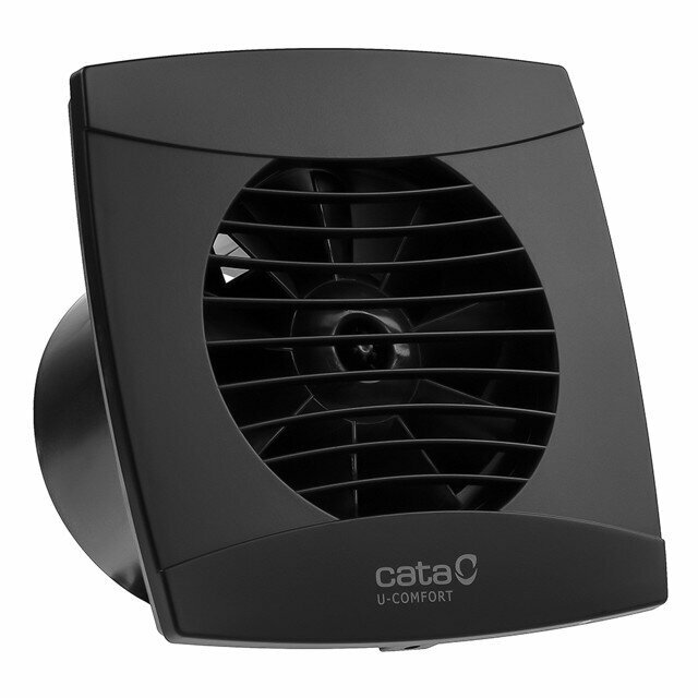 CATA UC-10 STD BLACK фланцевый вентилятор с обратным клапаном черный для вентиляции