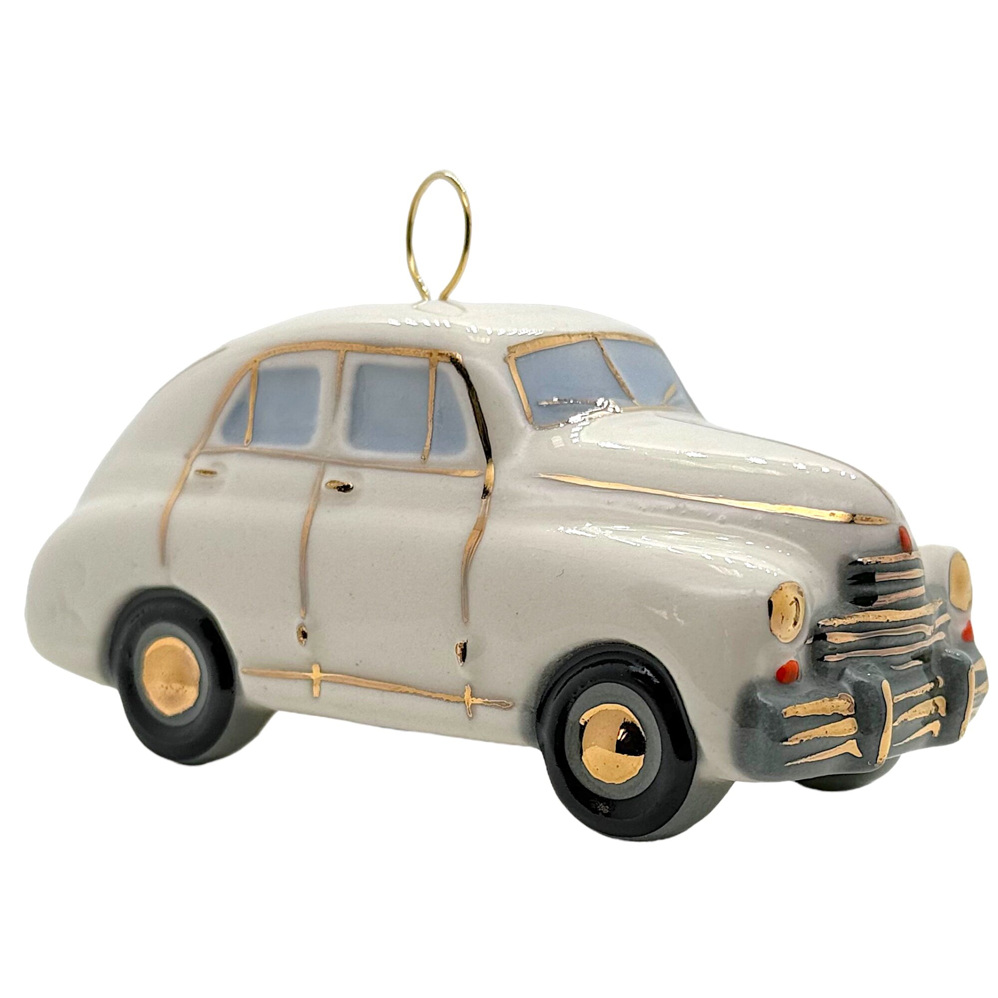 Ёлочная игрушка "Победа" М-20 (Фарфоровая мануфактура) белая