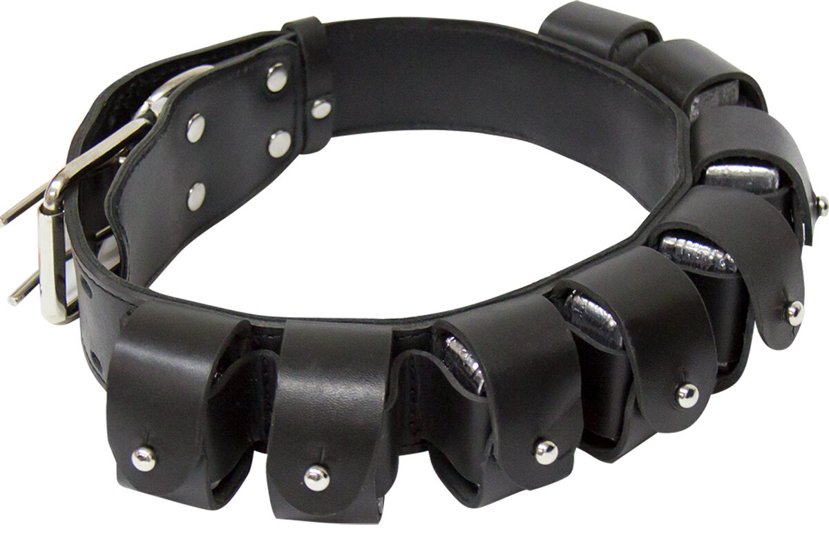 Ошейник для собак 45 мм Зооник со съемными грузами двойная кожа 57 – 71 см NEW