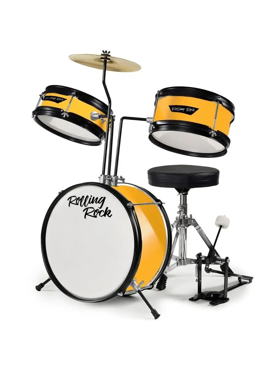 Барабанная установка детская музыкальная ударная с палочками