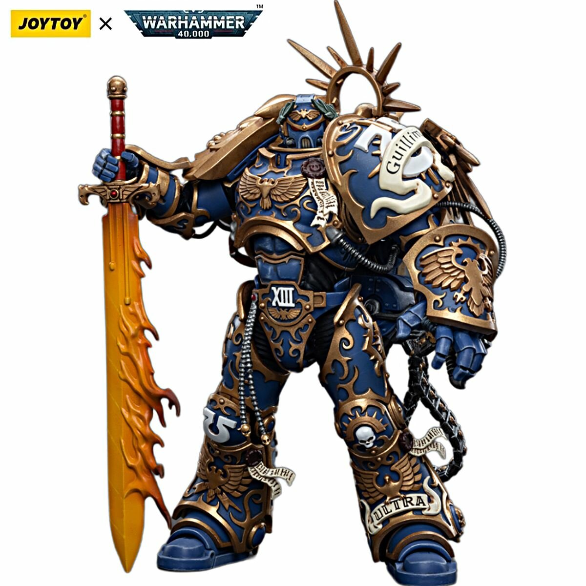 Подвижная фигурка JOYTOY Warhammer 40K 1/18 Примарх Ультрамаринов Робаут Жиллиман Подарочная модель-good value