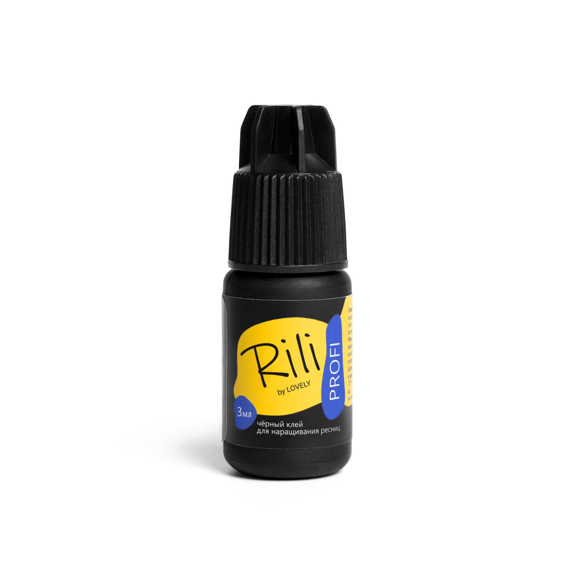 Черный клей для наращивания ресниц Rili Profi 3 ml
