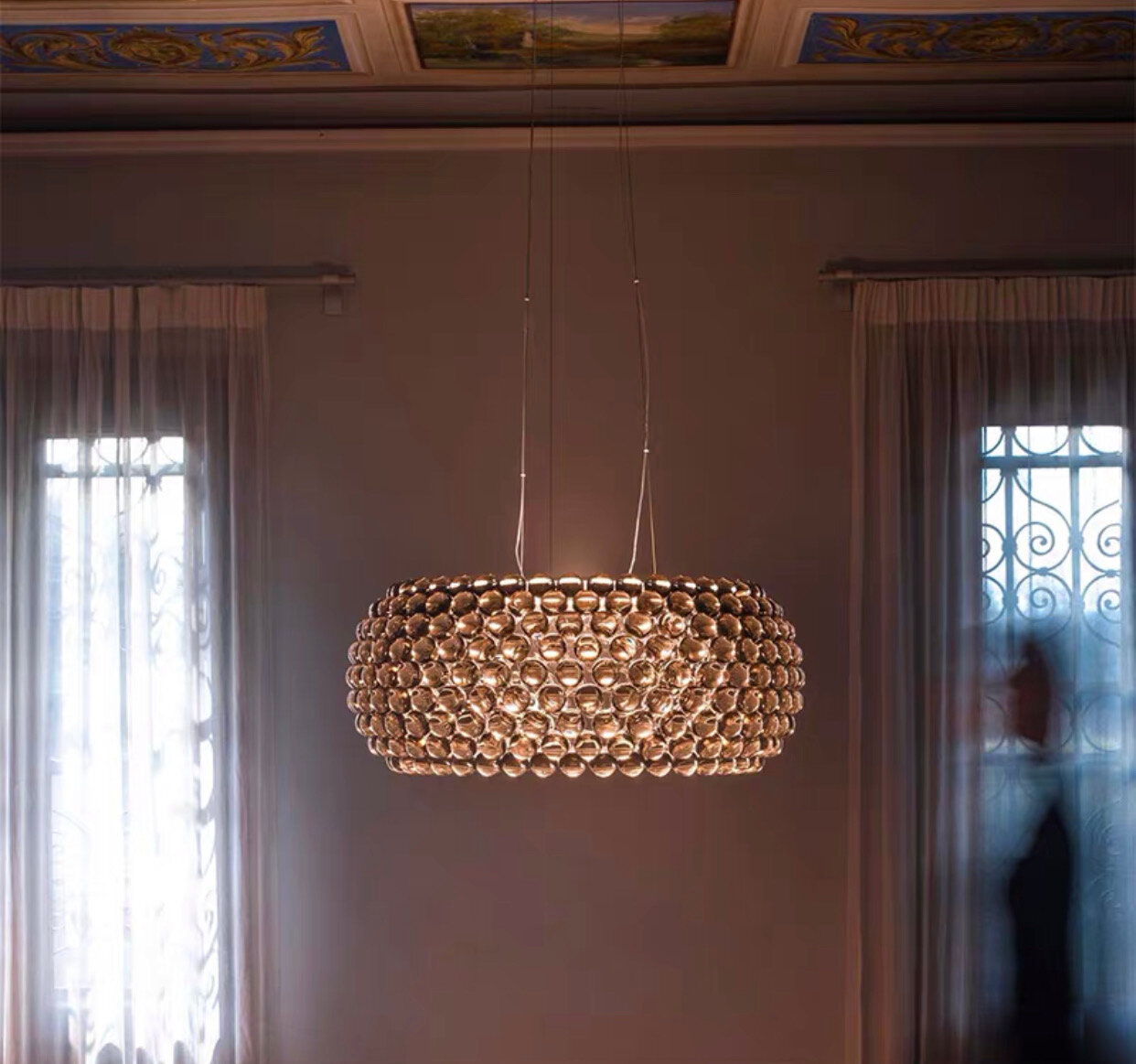 Итальянская Люстра в стиле Caboche (D35cm)