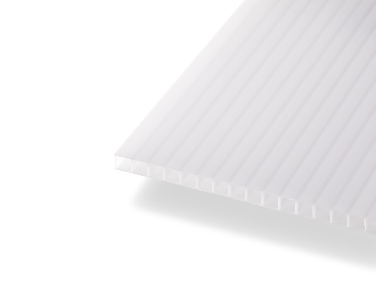 Сотовый поликарбонат Polygal Колибри 6 мм белый 25% 2100*12000 мм