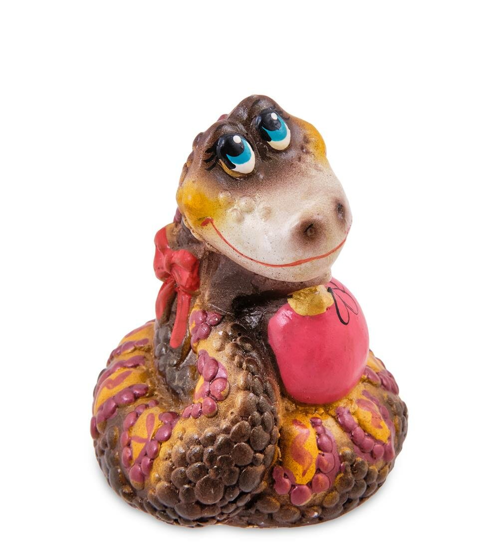 Фигурка гипсовая Змея с шаром A2181215 Народные промыслы, Гипс