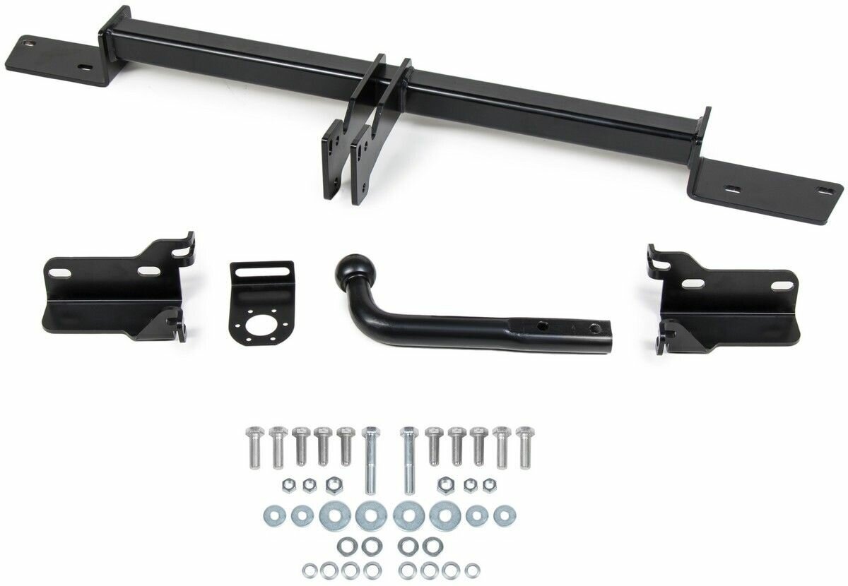 Фаркоп с унив. электрикой для Hyundai Solaris I поколение 2010-2017/Kia Rio III поколение 2011-2017, шар A, 1200/75 кг, F.2313.001, Berg (паспорт, сертификат)