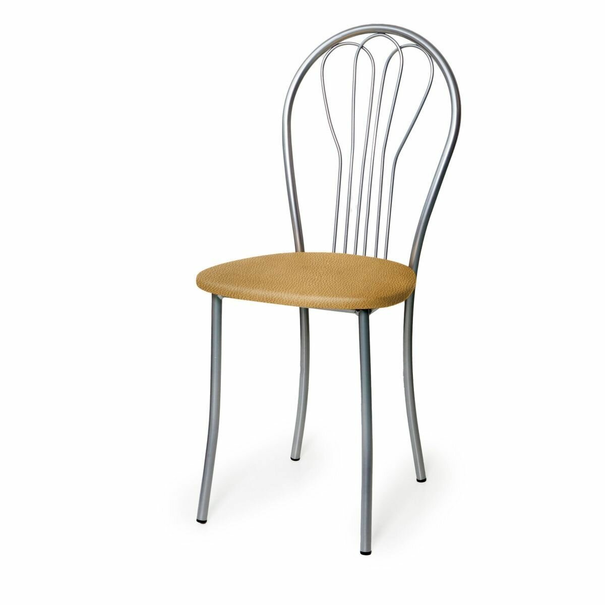 Стул - металлокаркас "ромашка" (окрас металлик) экокожа 109 (Бител)