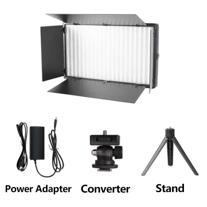 LED 600 2600k-5900K CRI95 Камера Фото Светодиодная видеолампа Дополнительно с адаптером переменного тока PK Yongnuo YN300 III