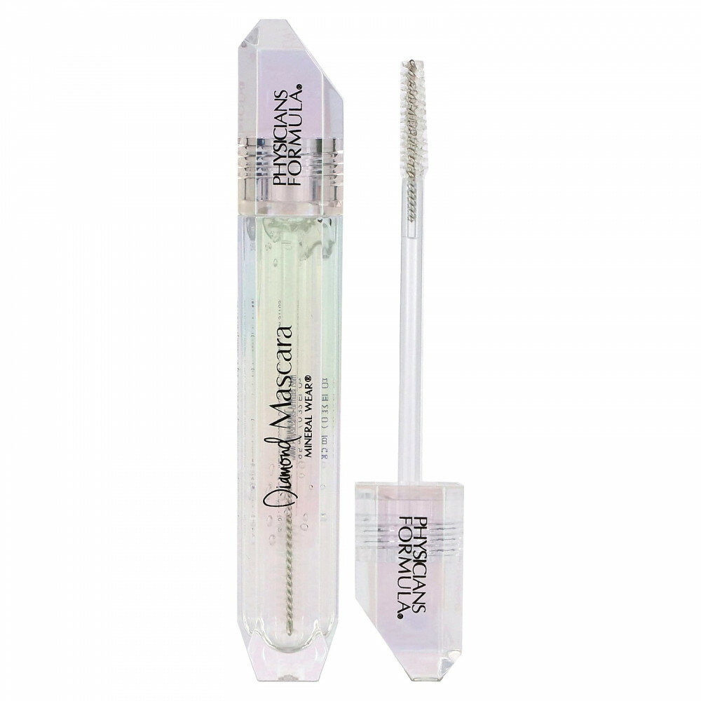 Physicians Formula, Mineral Wear, Diamond Mascara, прозрачная тушь 5-в-1, 1711954 Clear Diamond, 9,5 мл (0,32 жидк. унц.)
