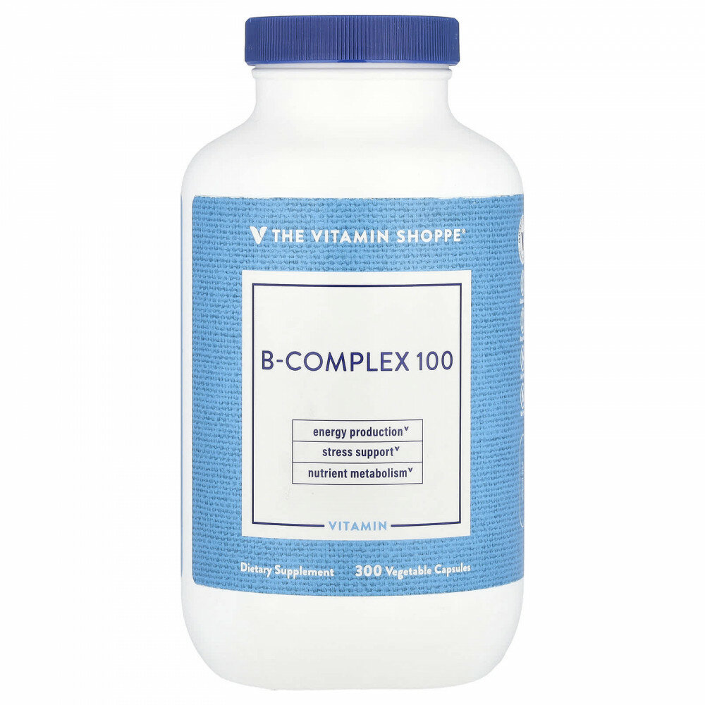 The Vitamin Shoppe, B-Complex 100, 300 растительных капсул