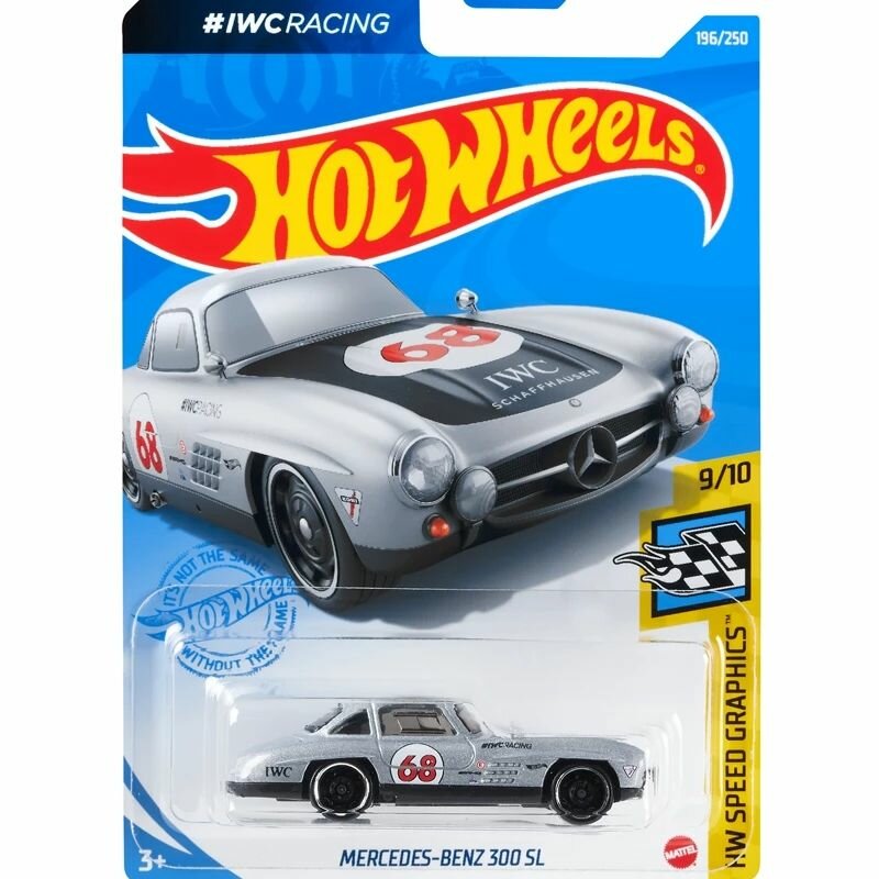 Машинка Mattel Hot Wheels 2021 C4982 Mercedes-Benz 300 Sl Gray