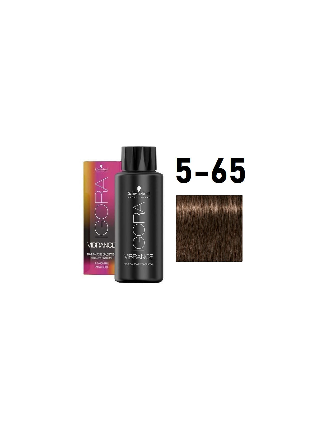 Schwarzkopf Professional Schwarzkopf Igora Vibrance 5-65 - Краситель тон-в-тон светлый коричневый шоколадный золотистый 60 мл
