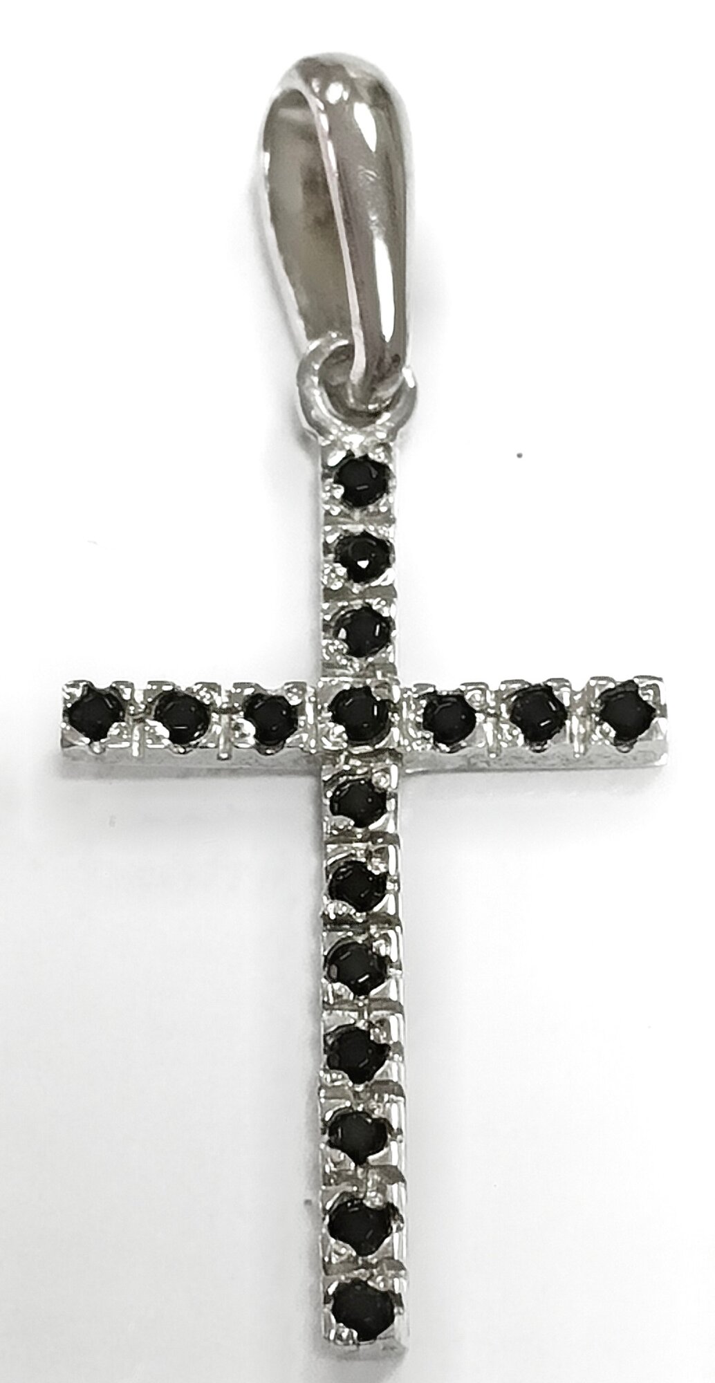 Подвеска, серебро, 925 проба, родирование, фианит