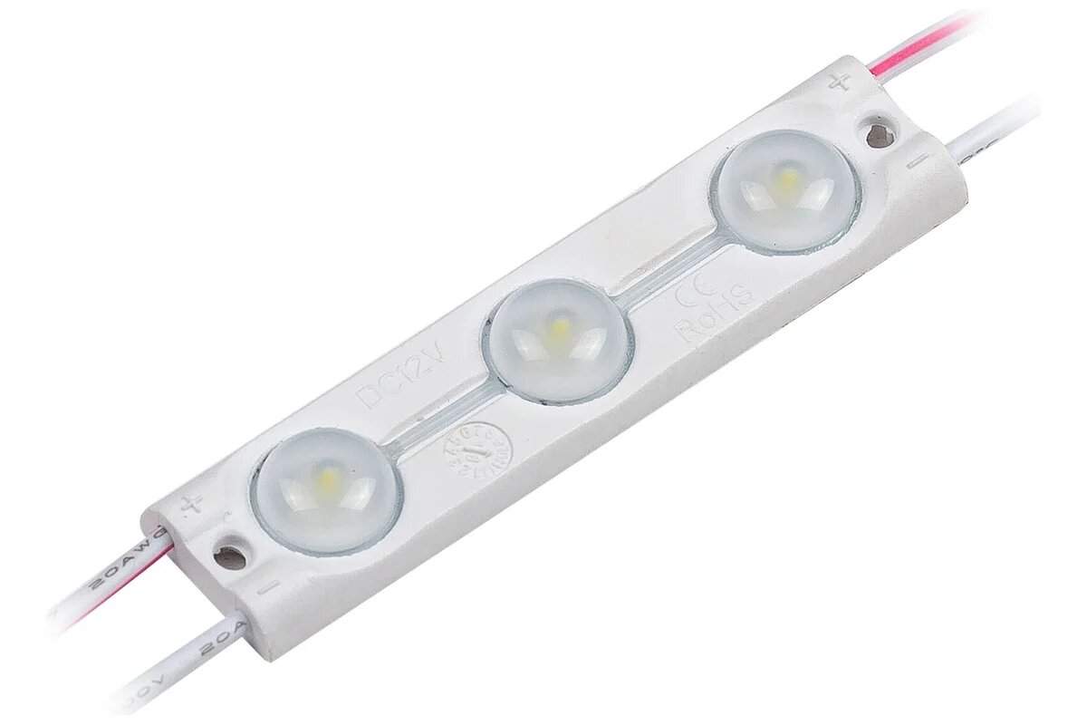 Donled DL3W-L-HP светодиодный модуль IP65 SMD2835 3LED 12В 1.44Вт 130лм холодный белый 20шт