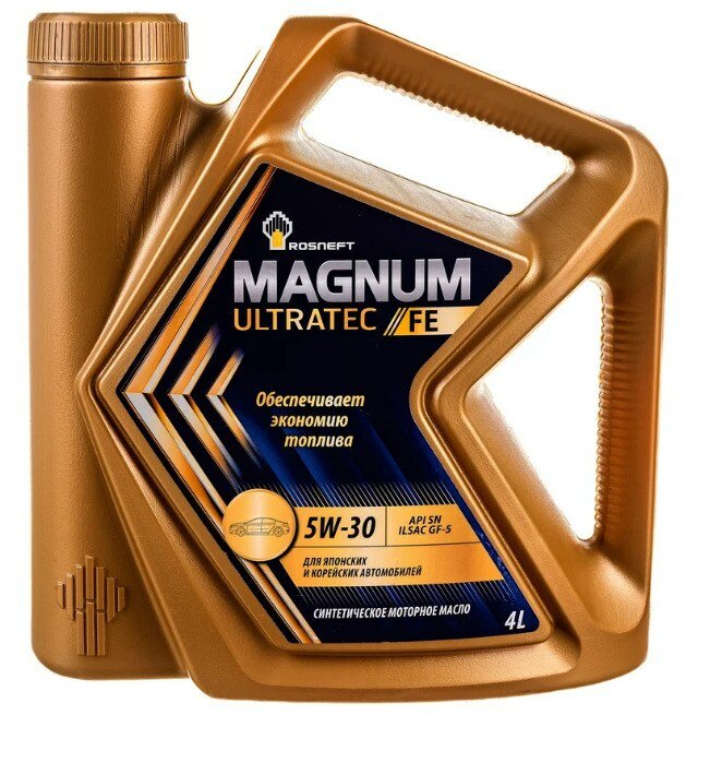 Масло моторное rosneft magnum ultratec fe 5w-30 4 л 40816342