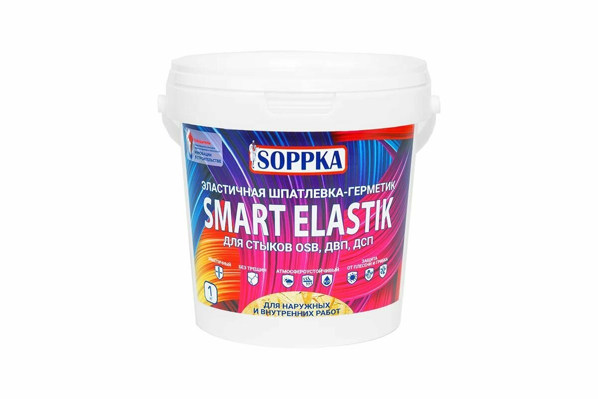 Строительный герметик для OSB SOPPKA SMART ELASTIK 1 кг СОП-Шов1