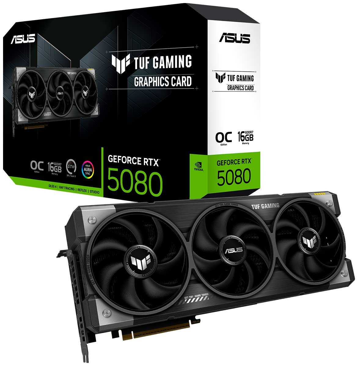 Видеокарта Asus GeForce TUF RTX 5080 16GB OC (TUF-RTX5080-O16G-GAMING)