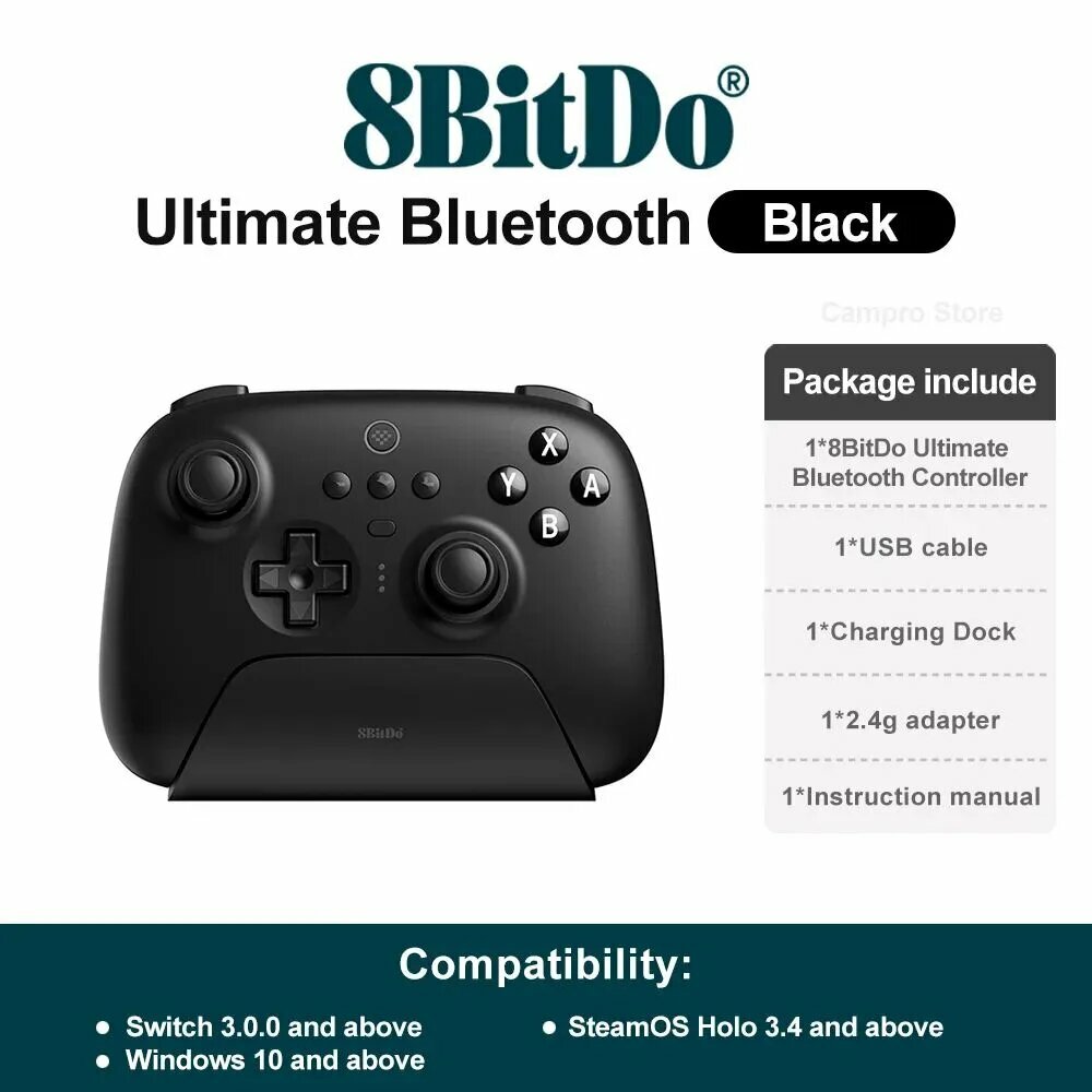 8Bitdo Ultimate Bluetooth Беспроводной контроллер с зарядным сиденьем YZ