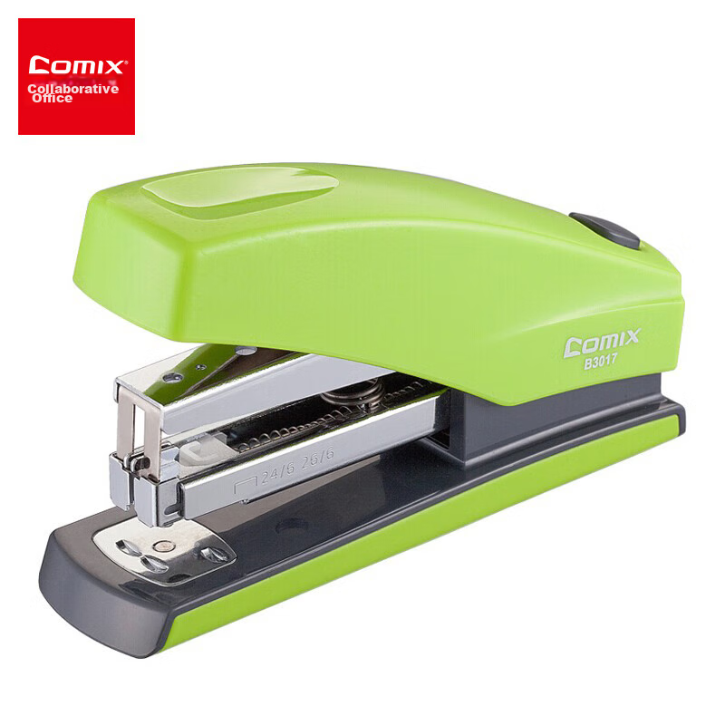 Comix Low-Force Stapler, 12# Green, B3017N