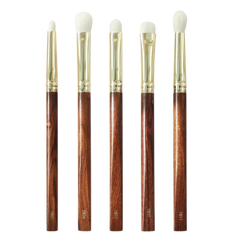 Кисть для растушевки теней Saibikoho из козьей шерсти 5pcs