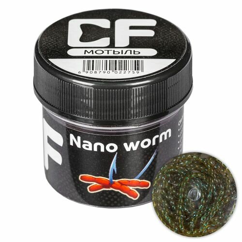 Силиконовая приманка CF Nano worm 86-90-42-6 9см. 23шт.