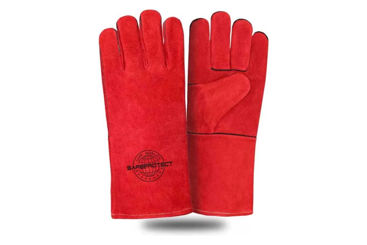 Safeprotect Краги спилковые ямал красные (флисовая подкладка) р, 10,5, 1 пара 141321