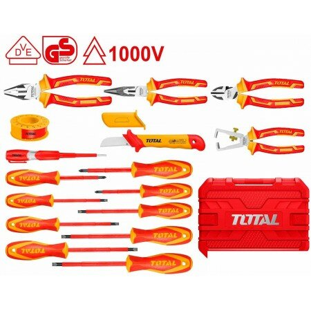 Электромонтажный набор Total THKITH1601 (16 предметов)